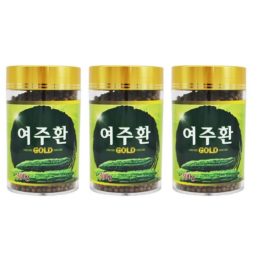 단비식품 여주환 골드 300g X3병 인도산 여주열매 효과 천연재료 무색소 무방부제 엄격한품질관리 당뇨에좋은식품 효능 추천 여주