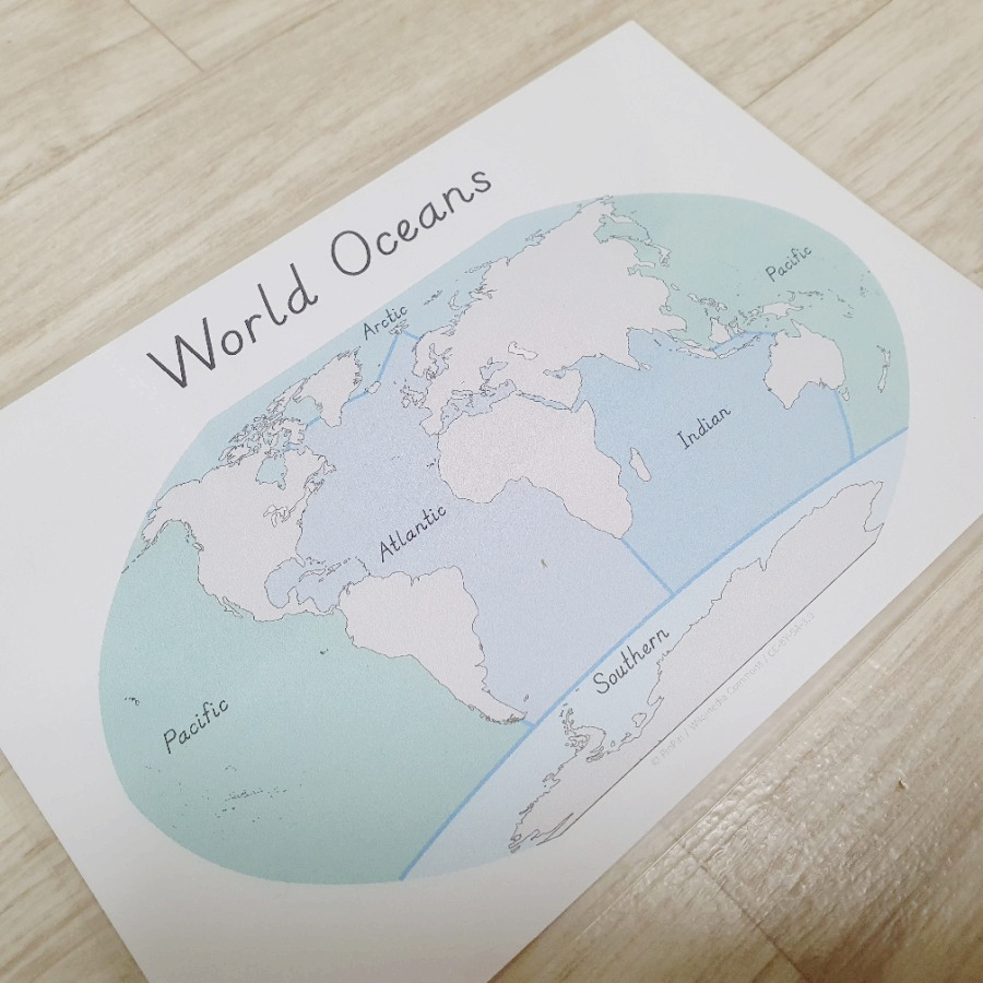 5대양 7대륙 X 몬테소리 문화영역 : 네이버 블로그