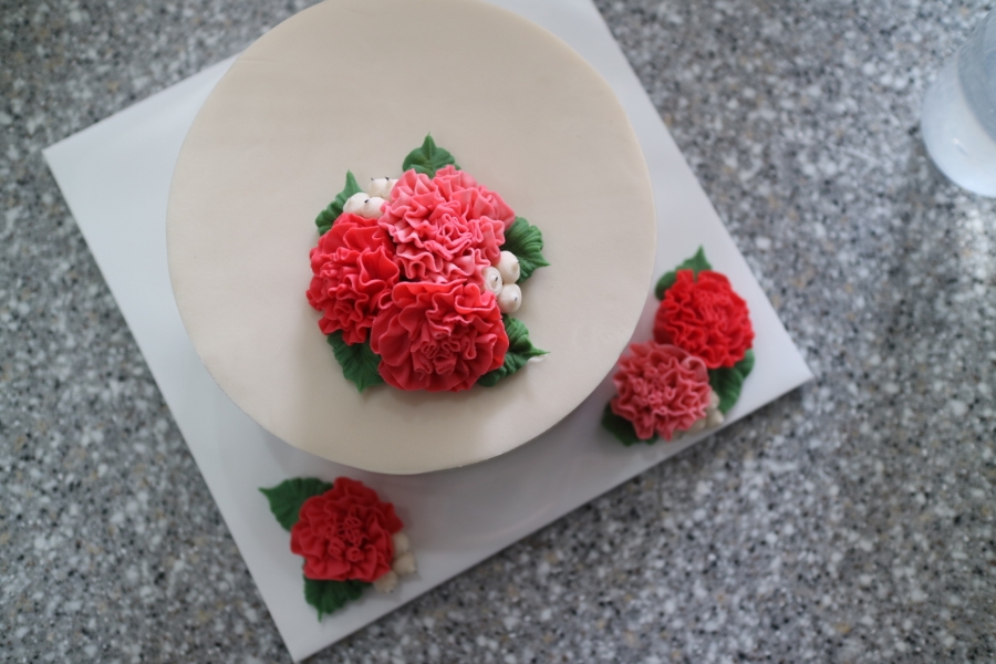 플라워앙금떡케이크 : 네이버 블로그