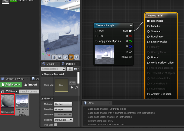 렌더 타겟(Render Target) 사용하기, Scene Capture 2D : 네이버 블로그