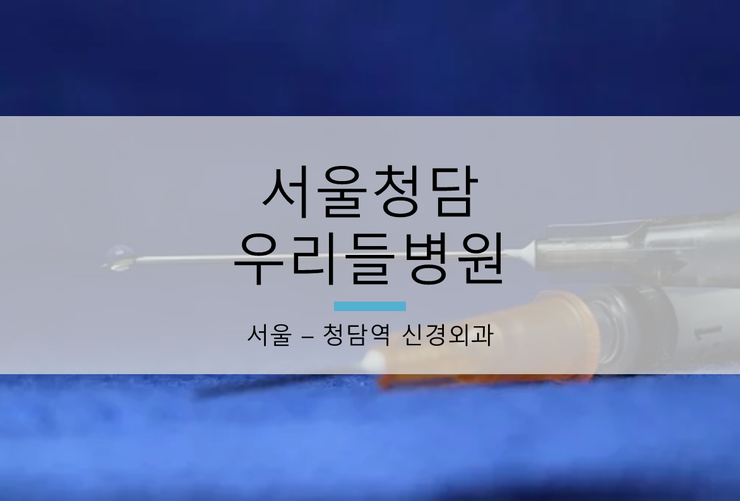 서울 청담역 청담동 서울청담우리들병원 원장 배준석 네이버 블로그