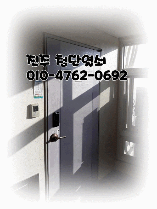 진주평거동출장열쇠 순화로즈팰리스 현관출입문에 특수키를 보조키도어락 밀레 Mi 450s로 교체설치 진주번호키 터치식도어락 비밀번호