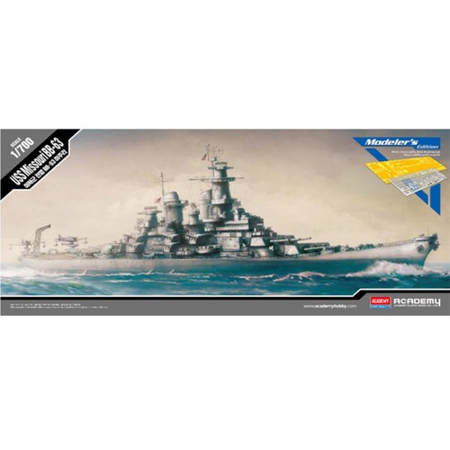 아카데미과학 프라모델 1:700 미해군 미주리 BB-63 모델러 에디션 전함 14223, 1개 : 네이버 블로그
