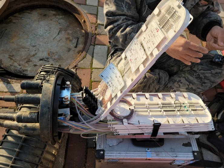 광케이블 성단 작업 및 광케이블 접속 광케이블 연결 공사 내용입니다. : 네이버 블로그