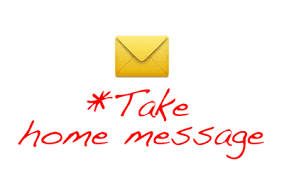 챙겨야 할 교훈 take-home-message : 네이버 블로그