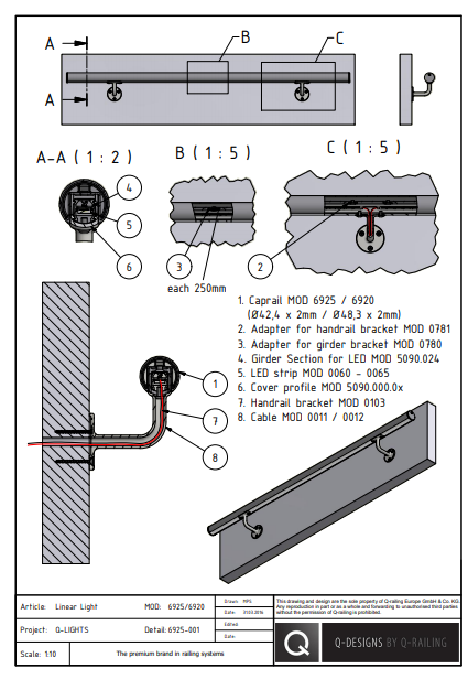 ledhandrail,qrailing,qrail,조명핸드레일,수입핸드레일,led handrail, 이상헌이사,디라인핸드레일 ...