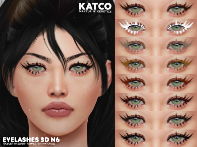 [심즈4] 내가 쓰는 3D 속눈썹 CC 모음 총집합 및 다운로드 링크 : 네이버 블로그