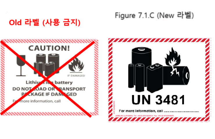 리튬 배터리 항공 운송 규정 3 (UN3481 Lithium ion batteries packed with equipment ...