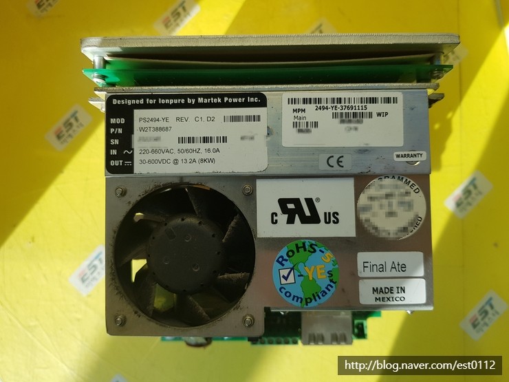 PS2494-YE REV.C1, D2 W2T388687 MAartek Power Inc Ionpure DC Power ...