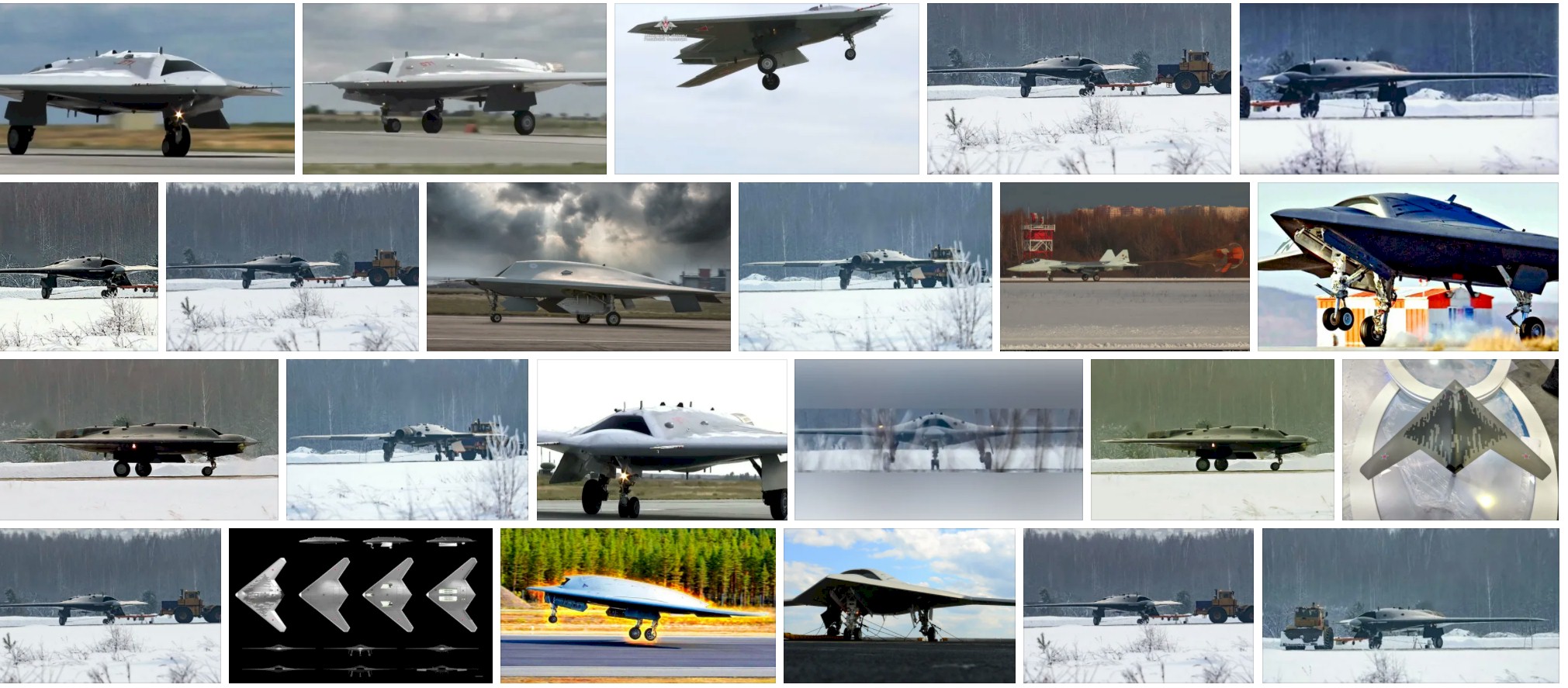 러시아 차세대 공격용 중형 UAV 아호트니크(수호이-70, S-70, Okhotnik, 사냥꾼), 시리아에서 테스트 준비 ...