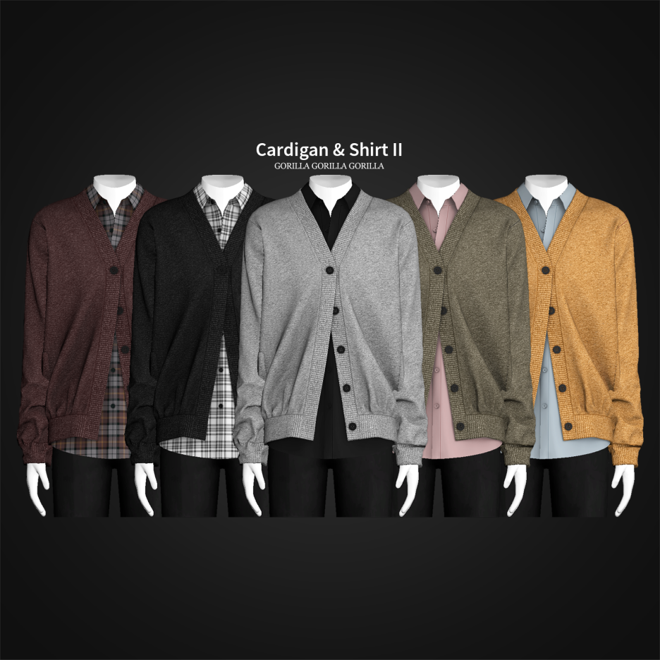 [심즈4] Cardigan & Shirt II - CC템 : 네이버 블로그