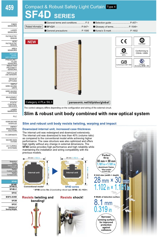 PANASONIC 세이프티 라이트 커튼 SF4D Series 판매점 오토센코리아 파나소닉 판매점 : 네이버 블로그