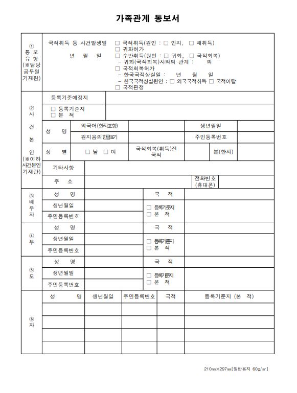 만 65세 이상 미국 시민권자 국적상실 신고 후 국적회복 신고 서류 대행 한국 미국 이중국적 취득 방법 거소등록증 발급