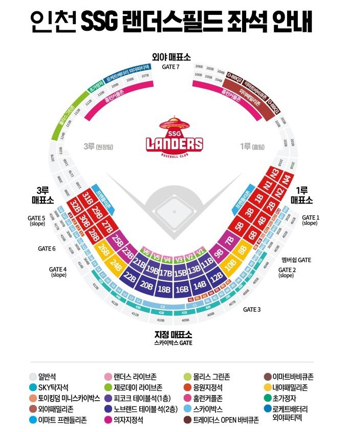 SSG랜더스구장 3루내야일반석 117블럭 B열 어떤가요?