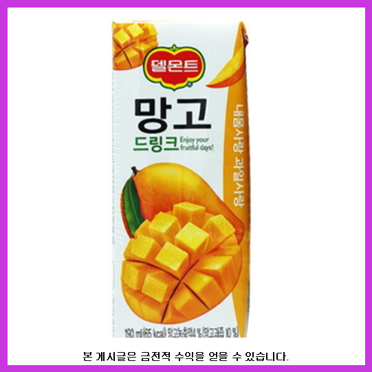 델몬트 드링크 망고, 190ml, 96개 (c2674b7e-f795) : 네이버 블로그
