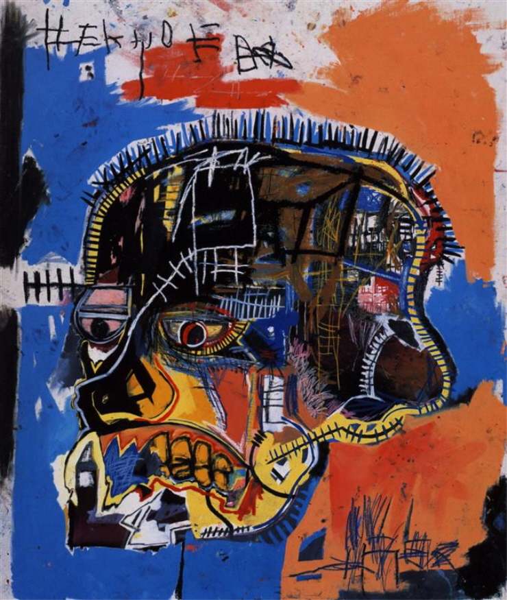 장-미셸 바스키아(Jean-Michel Basquiat)의 자화상 '무제(Untitled)' : 네이버 블로그