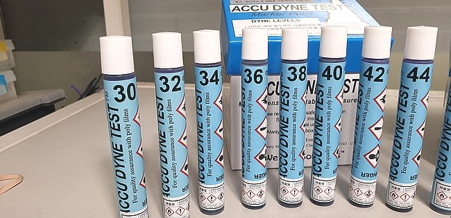 Accu Dyne Test Marker Pens 30 ~ 60 Dyne/㎝ / 표면장력측정시약 / 표면장력시험 / 다인펜 ...