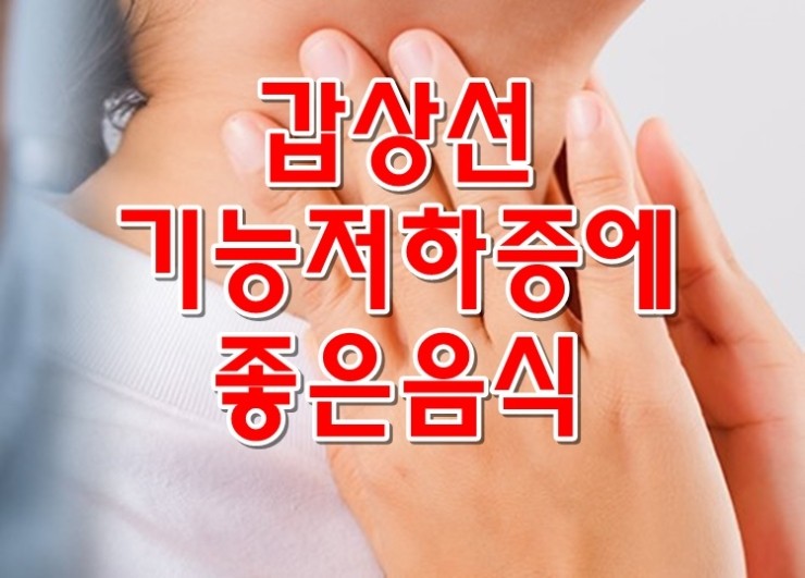 갑상선 기능 저하증에 좋은 음식 어떤 것들이 있을까요 네이버 블로그
