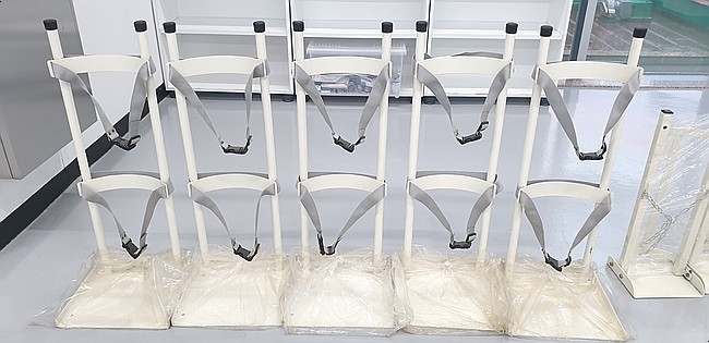 Gas Bombe Cylinder Holder Stand / 47L용 / 가스 봄베 실린더 홀더 스탠드 / (재)FITI시험 ...