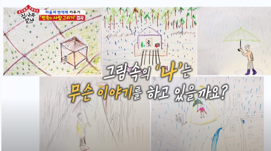 그림 심리 테스트, 빗속의 사람 그림으로 나의 스트레스 지수 파악하기! 심리상담 도란도란 달성센터! : 네이버 블로그