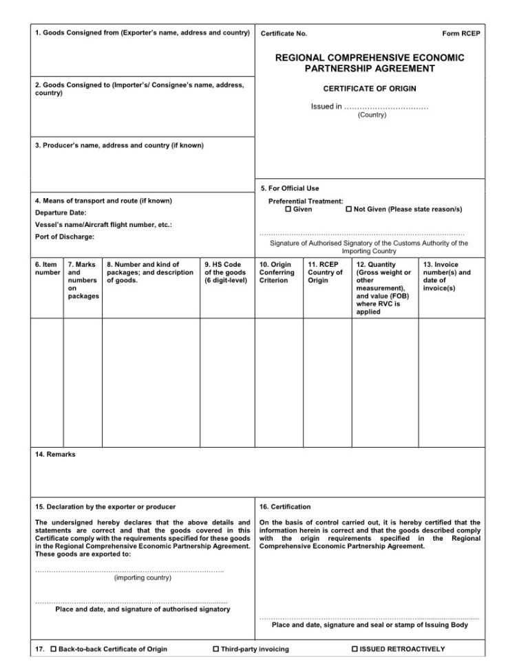 RCEP원산지증명 방식 및 원산지증명서 발급 대행 : 네이버 블로그