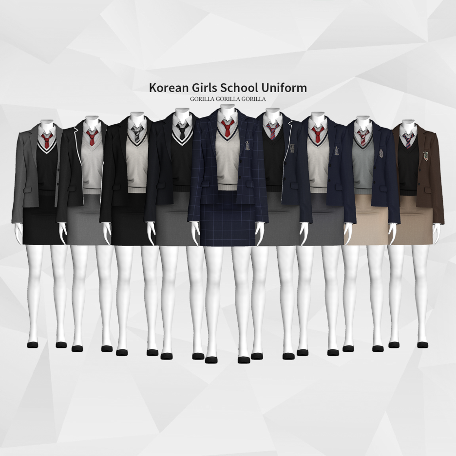 [심즈4] Korean Girls School Uniform - CC템 : 네이버 블로그