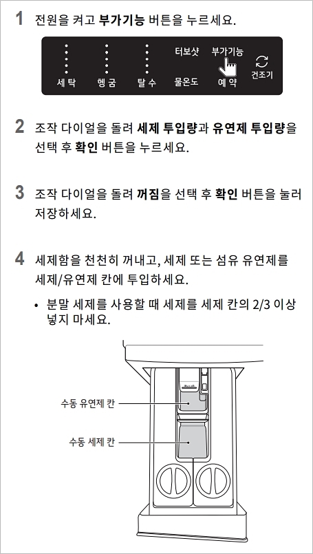 LG 세탁기 FX24VA 자동 세제 투입 정지(=수동 세제 투입) : 네이버 블로그