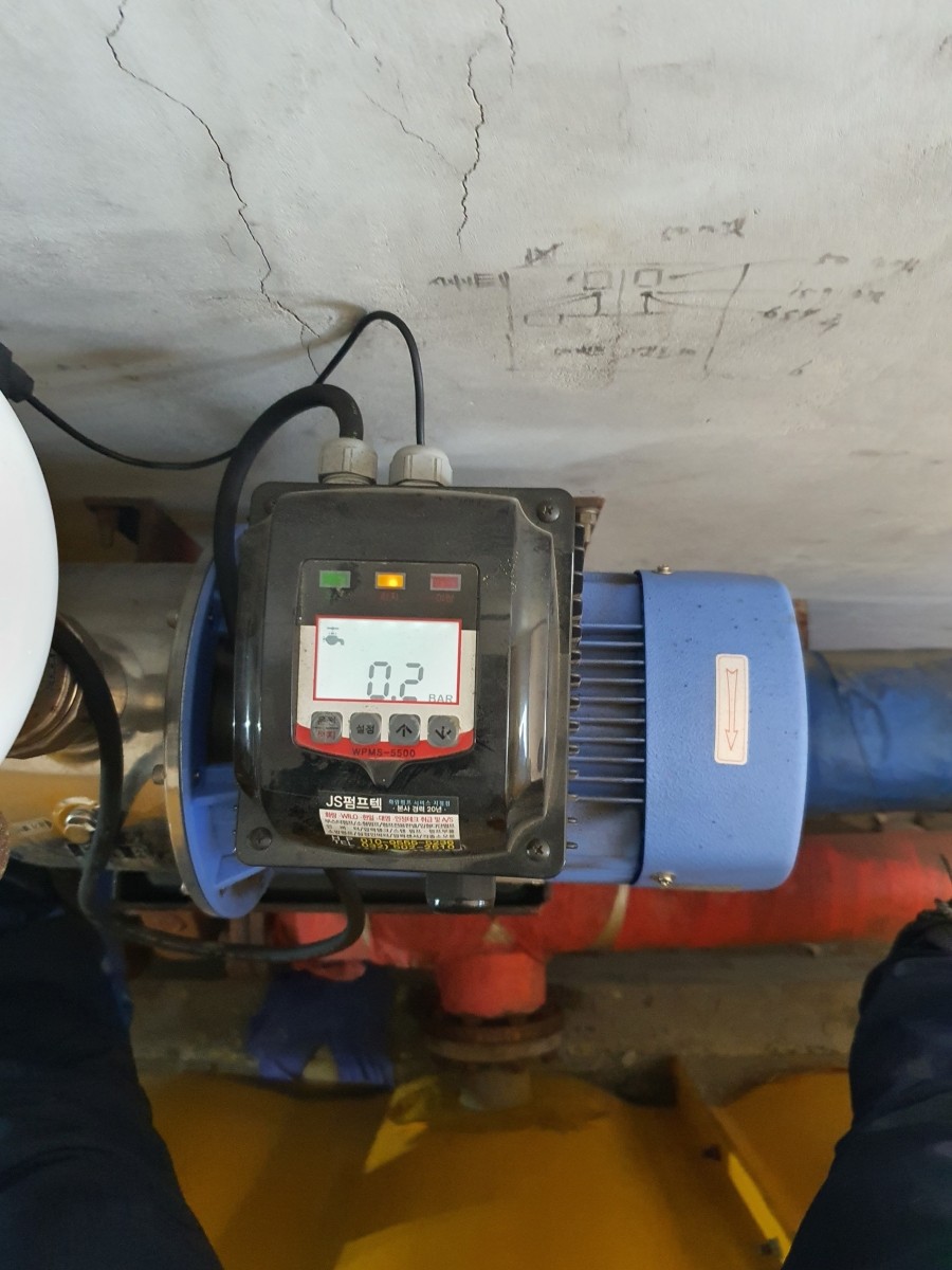 제이에스펌프텍 인천 연수구 OOO병원본관 / 화랑펌프 WPMS-5500 / PP8-30TS / 인버터가동불량 / 신품 INJ ...