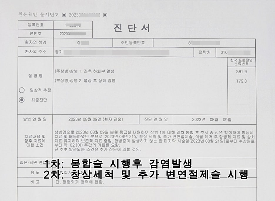 성형 흉터 향후 치료비 추정서 발급을 통한 시설물 배상책임보험의 손해배상 청구 사례 다보상 손해사정사무소