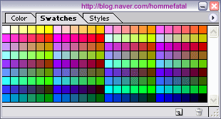 포토샵 Swatch(색팔레트), 골라쓰는 재미가 있다! : 네이버 블로그