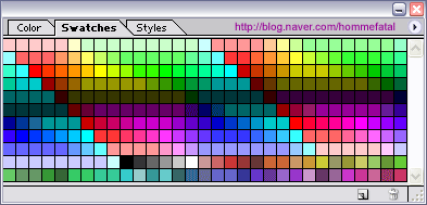 포토샵 Swatch(색팔레트), 골라쓰는 재미가 있다! : 네이버 블로그