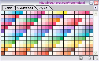 포토샵 Swatch(색팔레트), 골라쓰는 재미가 있다! : 네이버 블로그