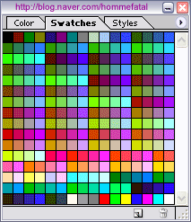 포토샵 Swatch(색팔레트), 골라쓰는 재미가 있다! : 네이버 블로그