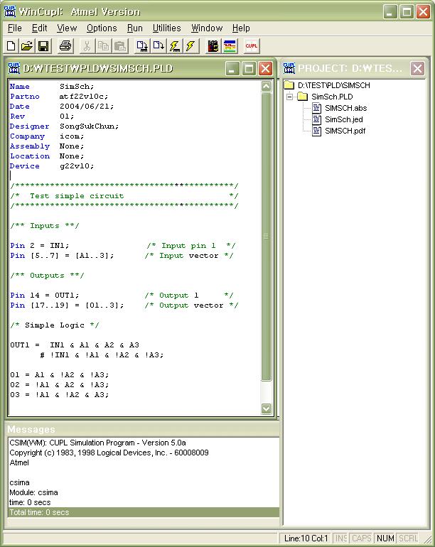 PLD PAL GAL 22V10-WinCUPL로 logic 구현 하기 : 네이버 블로그